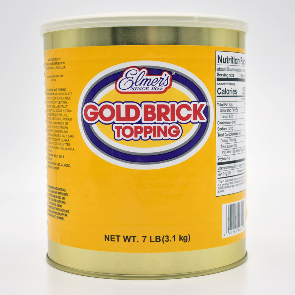 Gold Brick Topping Food Service Tins – Elmer Chocolate